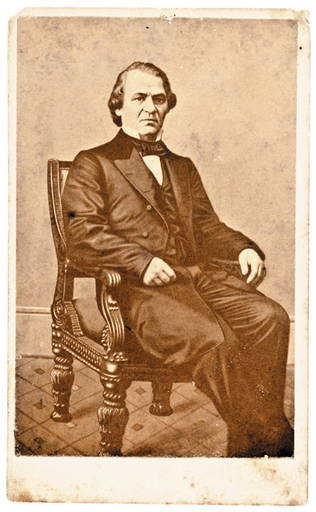 Cdv Photograph Of Vice President Andrew Johnson