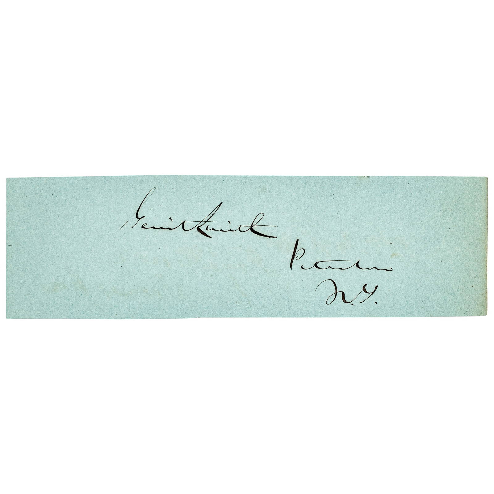 Abolitionist + Confederate Signature Pair, Written On Opposite Sides Of ...