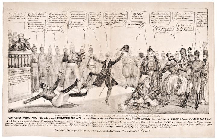 1836 President Jackson Printed Political Cartoon - Aug 26, 2012 | Early ...