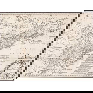 1755 French & Indian War Period, Map Of The North American British ...
