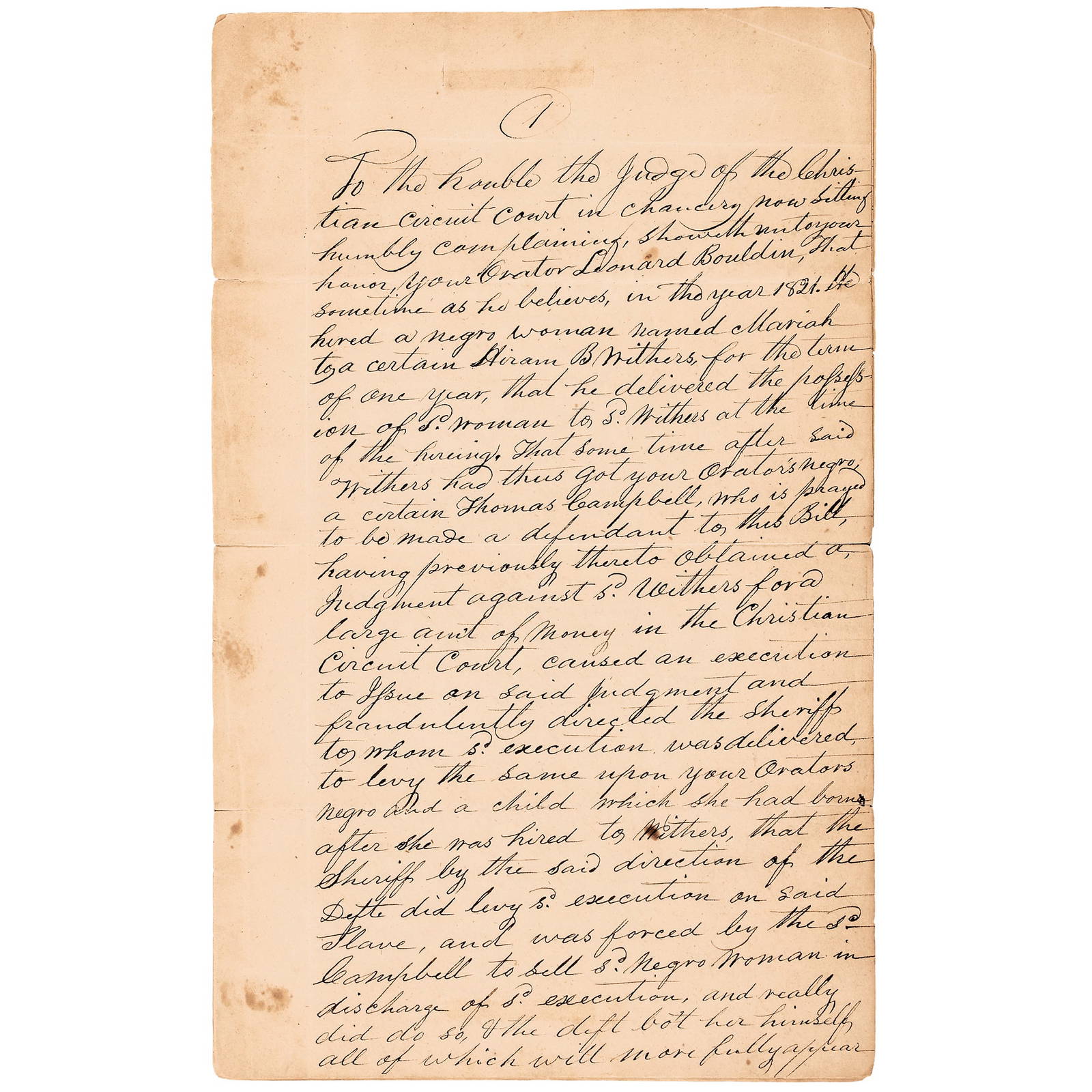 1828 George Bibb Treasury Secretary Autograph Document Signed Re: The ...