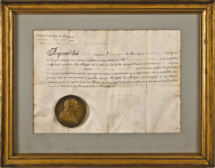 LOUIS XVI, 1781-Dated, Document Signed
