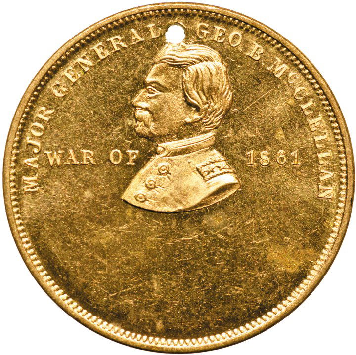 Brilliant Uncirculated McClellan Civil War Dog Tag