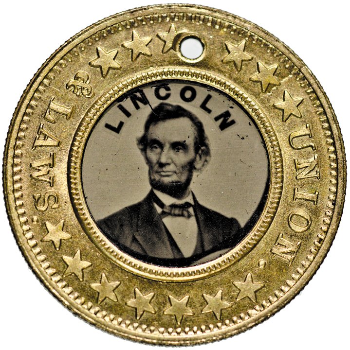 1864 Abraham Lincoln & Andrew Johnson Ferrotype