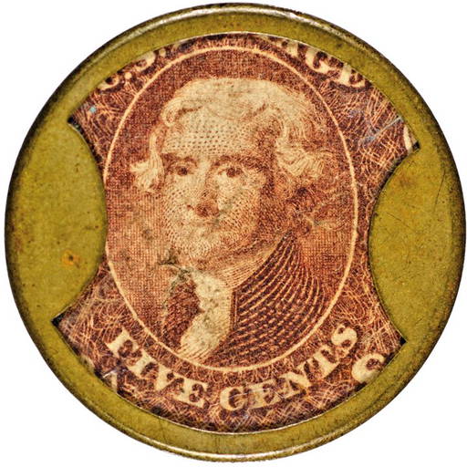 Encased Postage Stamp, 5¢, GAGE BROTHERS & DRAKE - Dec 02, 2012 | Early ...