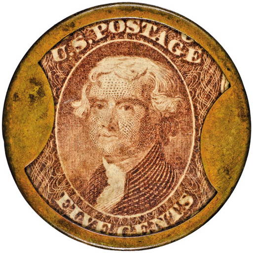 Encased Postage Stamp, 5¢, J. GAULT Plain Frame - Dec 02, 2012 | Early ...