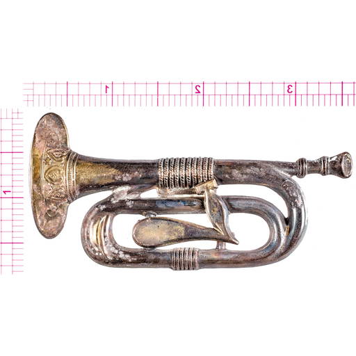 C. 1861 Civil War, Confederate Csa 7th Rifleman Unit, Bugle Design With ...