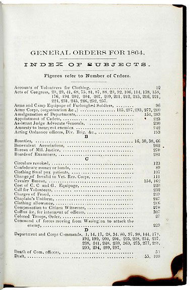 Lot 413: Civil War 1864 General Orders Book - Dec 14, 2003 | Early ...