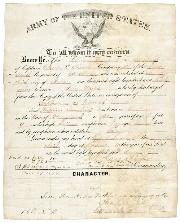 1874 GEORGE ARMSTRONG CUSTER Signed 7th Cavalry - Apr 20, 2013 | Early ...