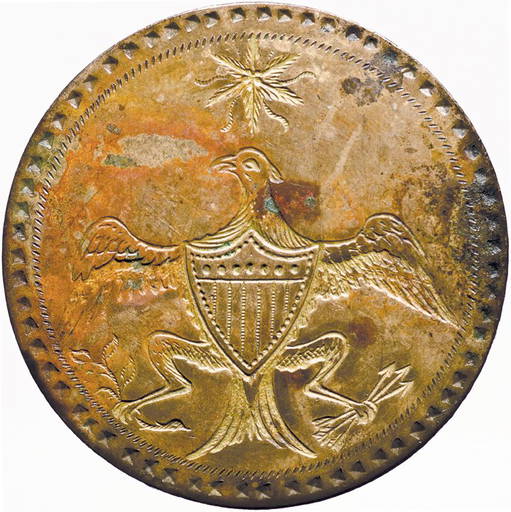 George Washington Inaugural Button Eagle And Star