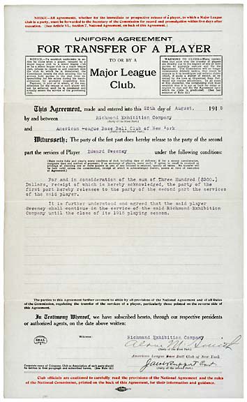 Lot 150: Col. Jacob Ruppert Signed Document - Feb 15, 2004 | Early ...