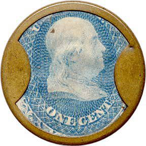 Lot 649: Encased Postage Arthur M Claflin 1¢ - Feb 15, 2004 | Early ...