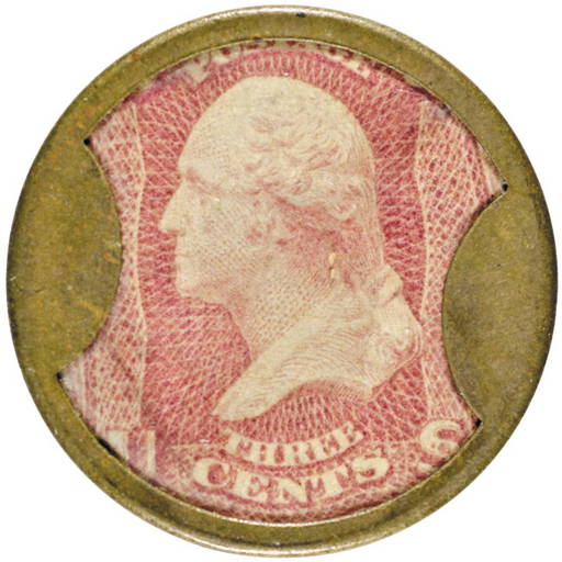 Encased Postage Stamp EP53 3¢ NORTH AMERICA LIFE - Apr 26, 2014 | Early American History ...