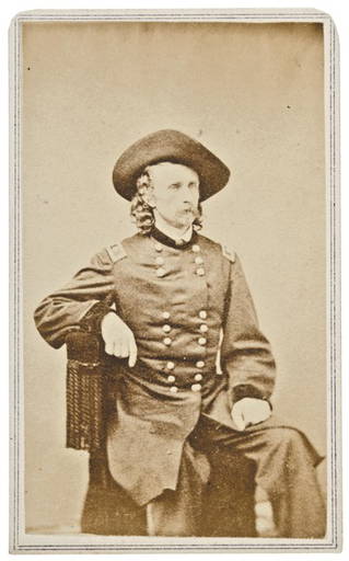 General George Armstrong Custer Cdv Photograph