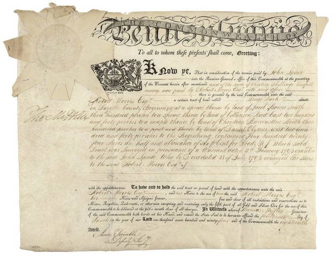 Autograph Document Signed By Thomas Mifflin