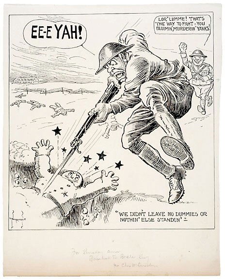 Lot 1354: WWI Original Political Cartoon