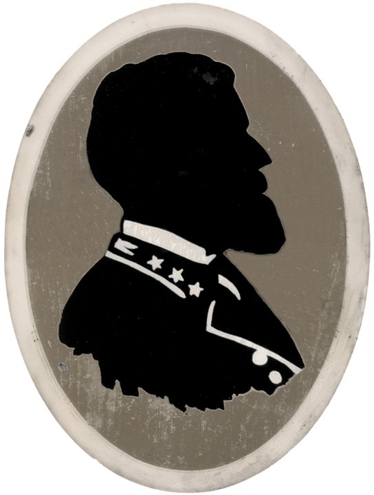 c. 1865, Reverse Image On Mirror: Robert E Lee
