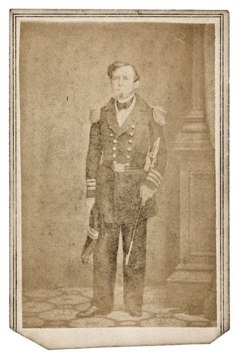 c. 1862 Union Admiral Andrew Hull Foote CDV