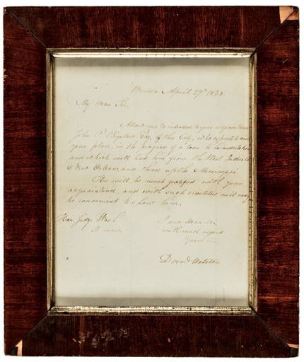 DANIEL WEBSTER Autograph Letter of Introduction - Apr 25, 2015 | Early ...