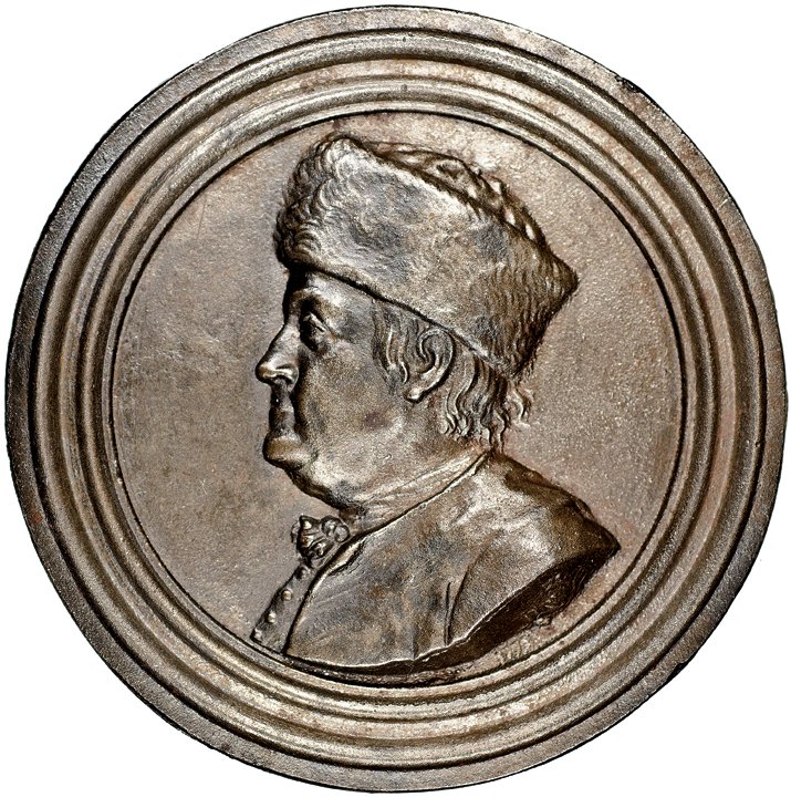 Circa 1777 BENJAMIN FRANKLIN Fur Cap Medallion