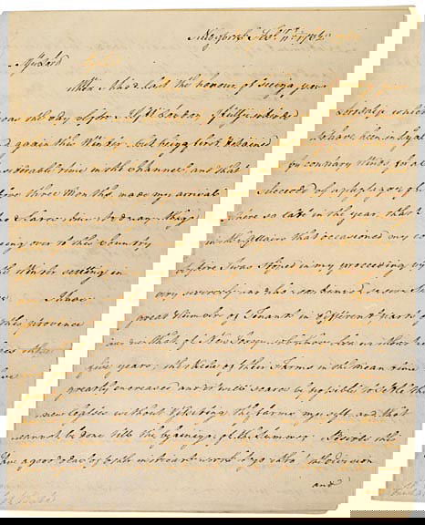 2062: LORD STIRLING, Signed Letter 1762"