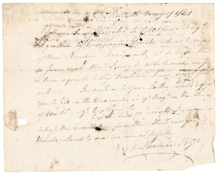 1781 General NATHANIEL GOODWIN Signed Document - Mar 12, 2016 | Early ...