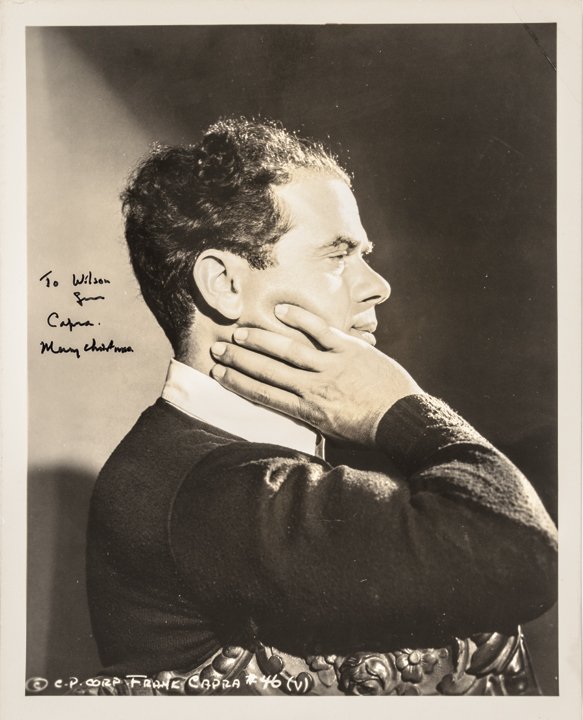 1936 FRANK CAPRA Autographed Portrait Photograph