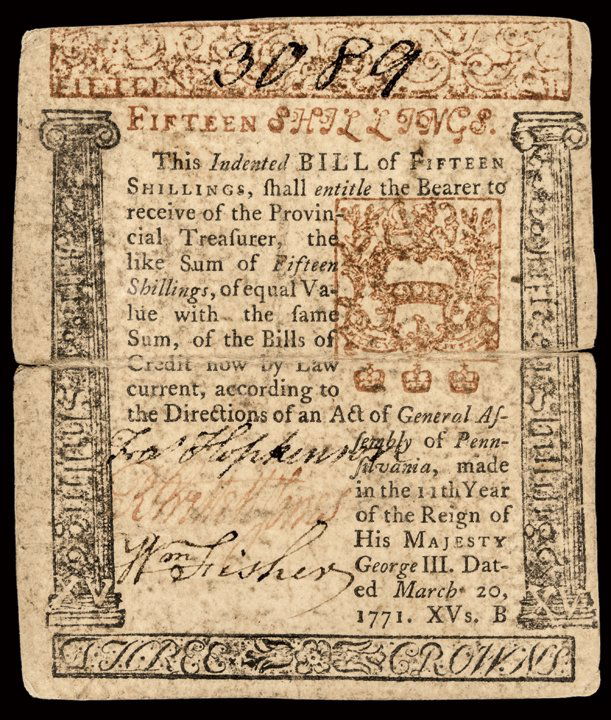 Colonial Currency, PA. Signer FRANCIS HOPKINSON - May 21, 2016 | Early ...