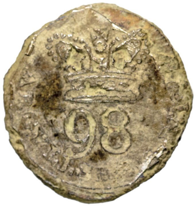 98th Regiment British Revolutionary War Period Button