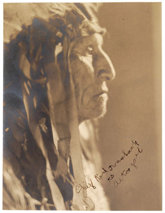 20: CHIEF RED TOMAHAWK, 1929 Signed Photo