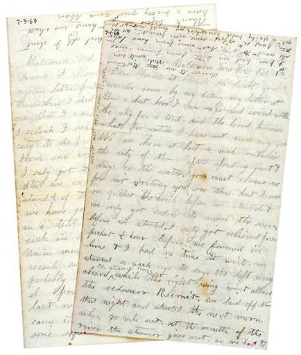 Two 1863 Civil War Union Letters
