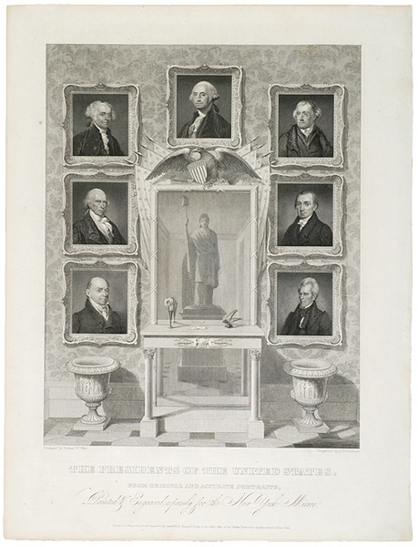 1834 President Prints From Washington To Jackson