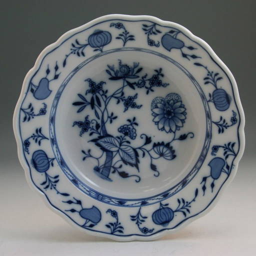 German Blue And White Meissen Porcelain Plate
