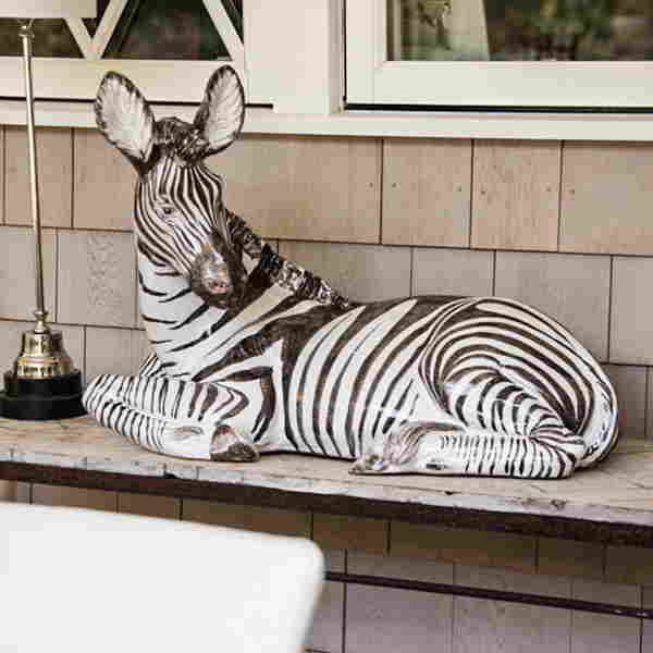 Italian Ceramic Zebra Statue - Aug 26, 2013 | Hampton Designer ...
