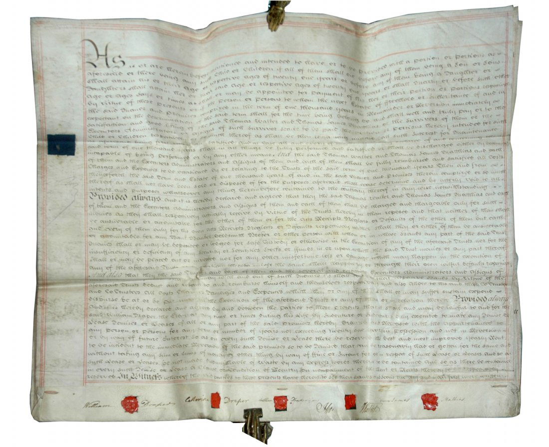 [Manuscript on vellum] Tripartite Indenture, 1783