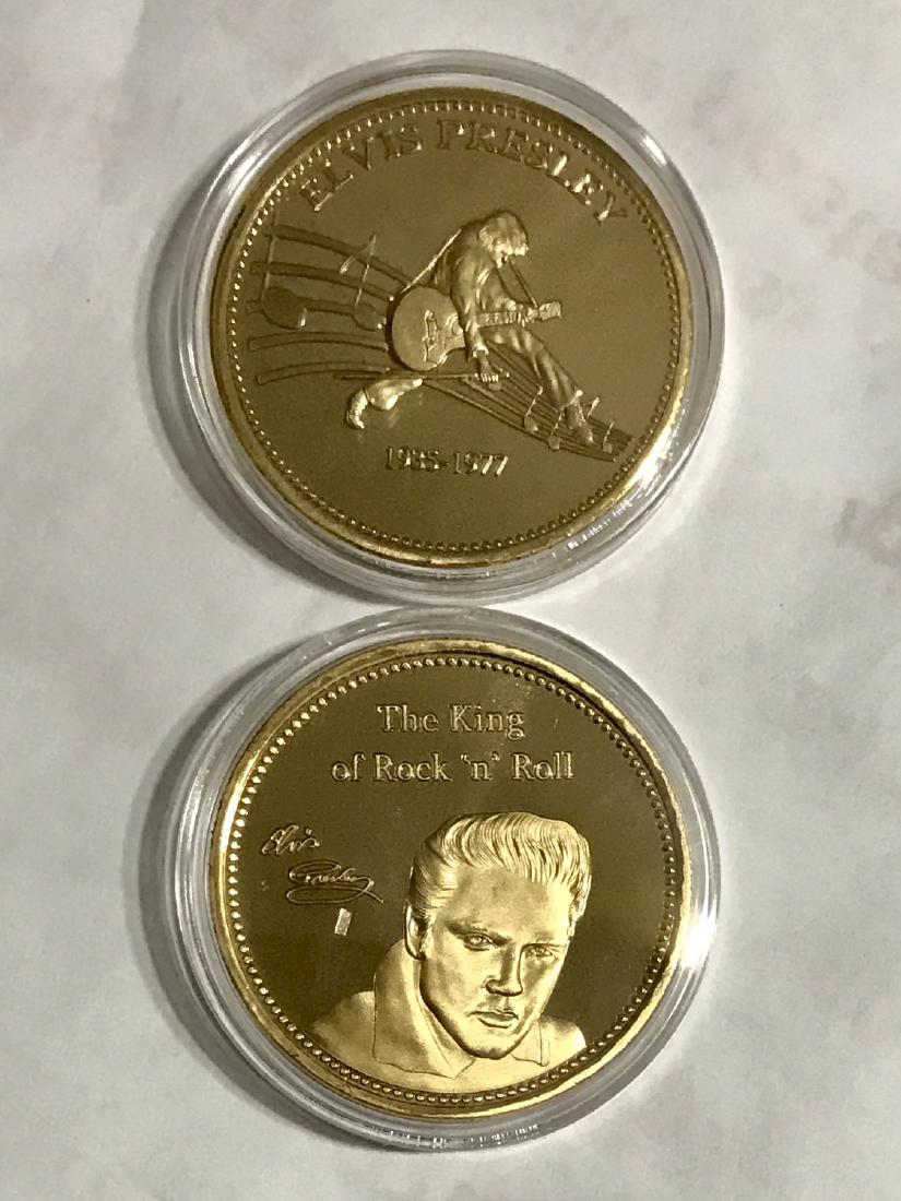 Rare ELVIS PRESLEY Gold Clad Tribute Coin