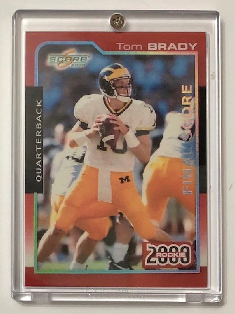 TOM BRADY 2000 Final Score Rookie Football Card