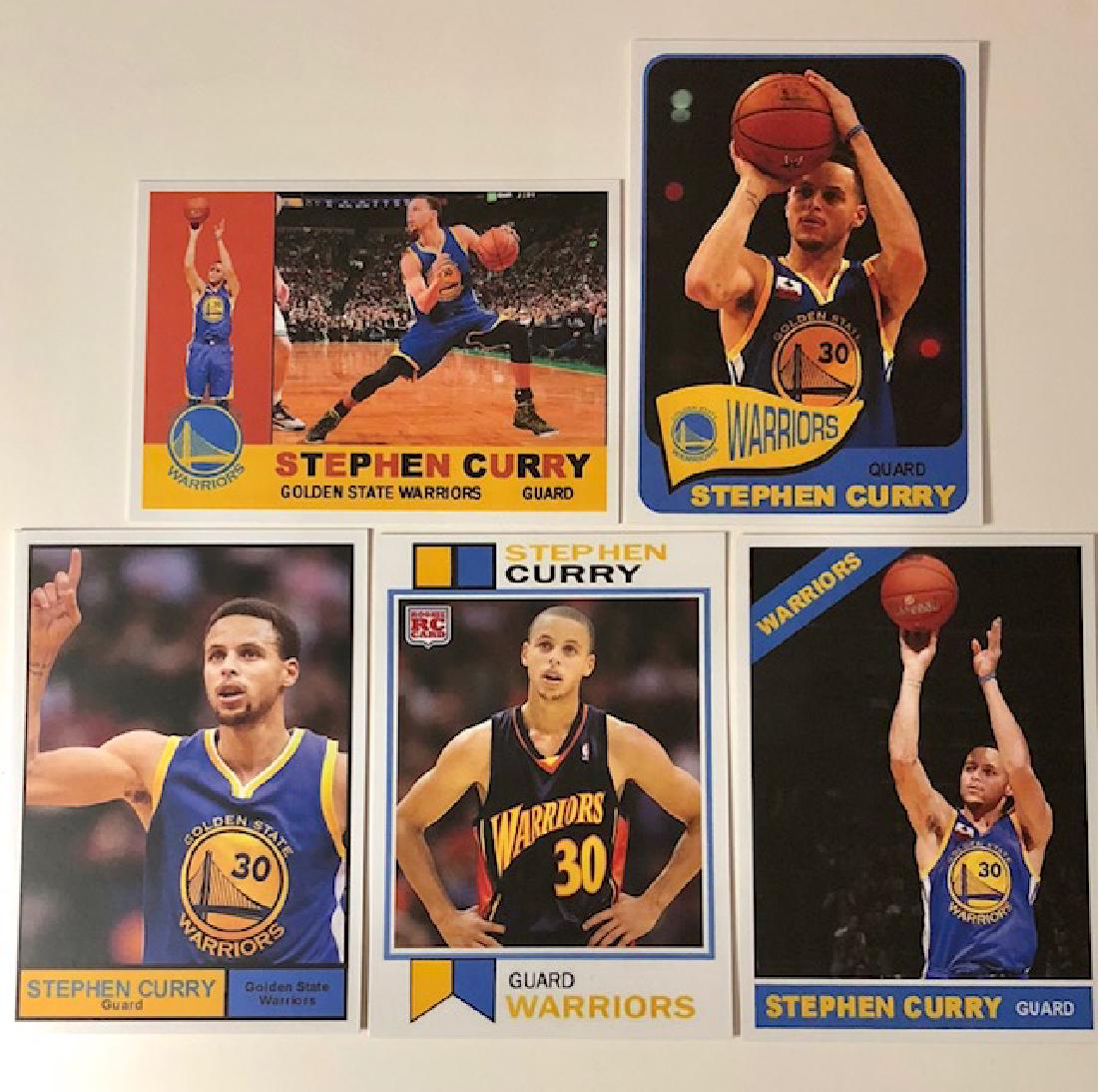 Lot of 5 STEPHEN CURRY Rookie & Promo Basketball Cards