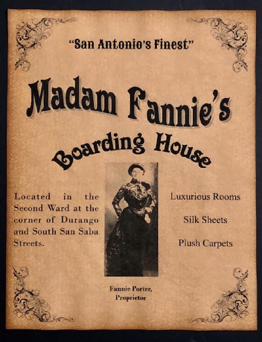 Old West San Antonio Whorehouse Brothel Poster