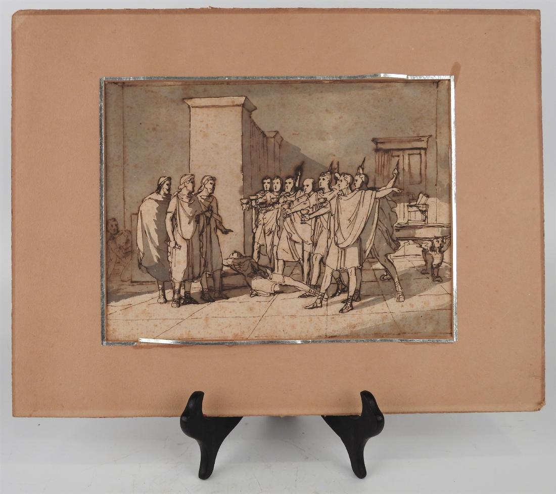 Antique Old Masters Ink On Paper Drawing