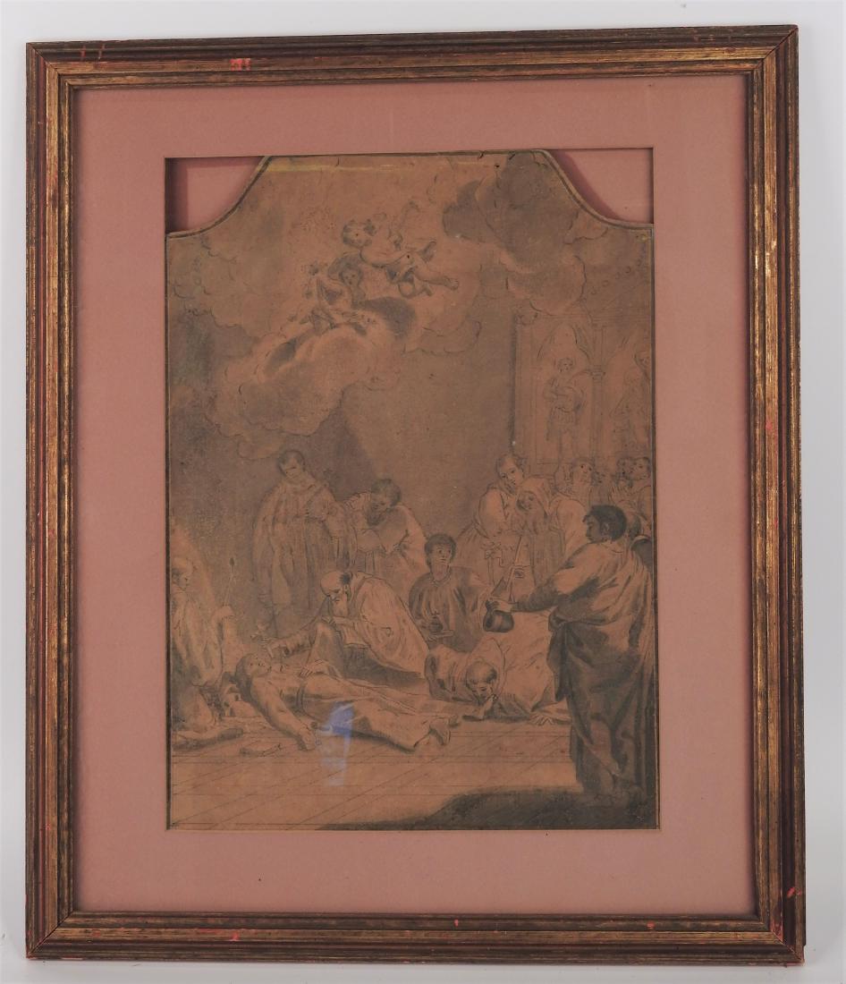 ANTIQUE OLD MASTERS INK ON PAPER DRAWING