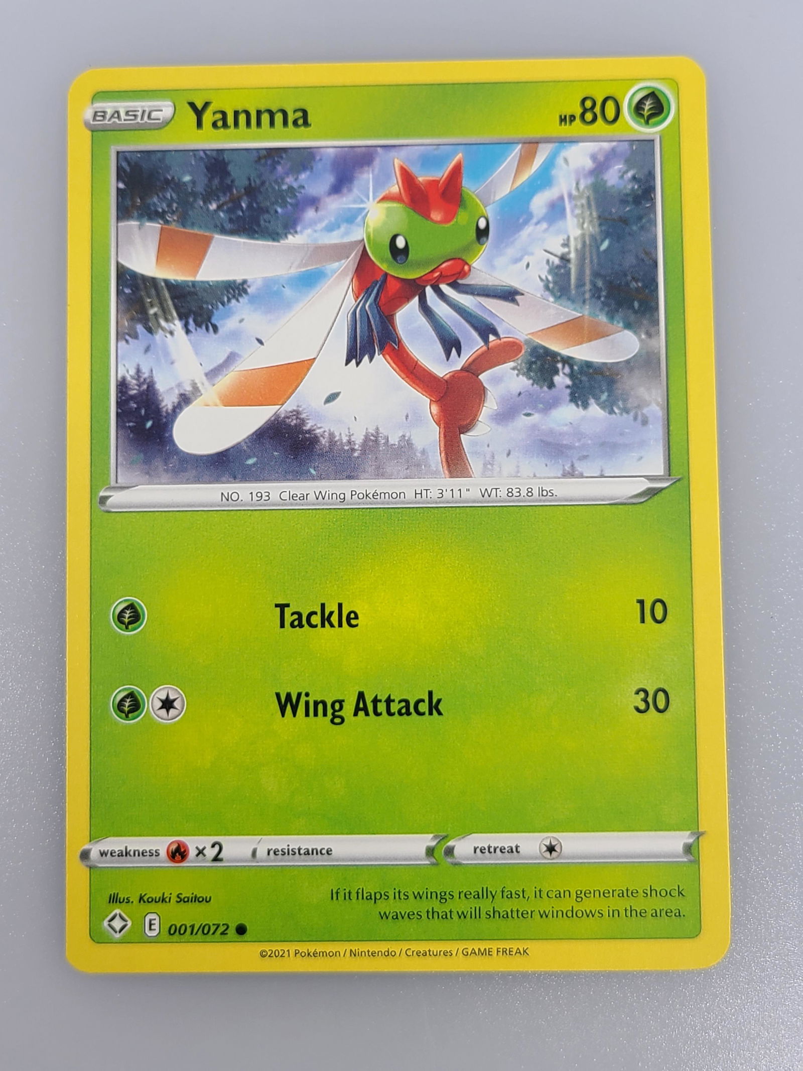 Yanma Pokemon Card (#0163X) on Sep 30, 2021 | Miami Auctions in FL