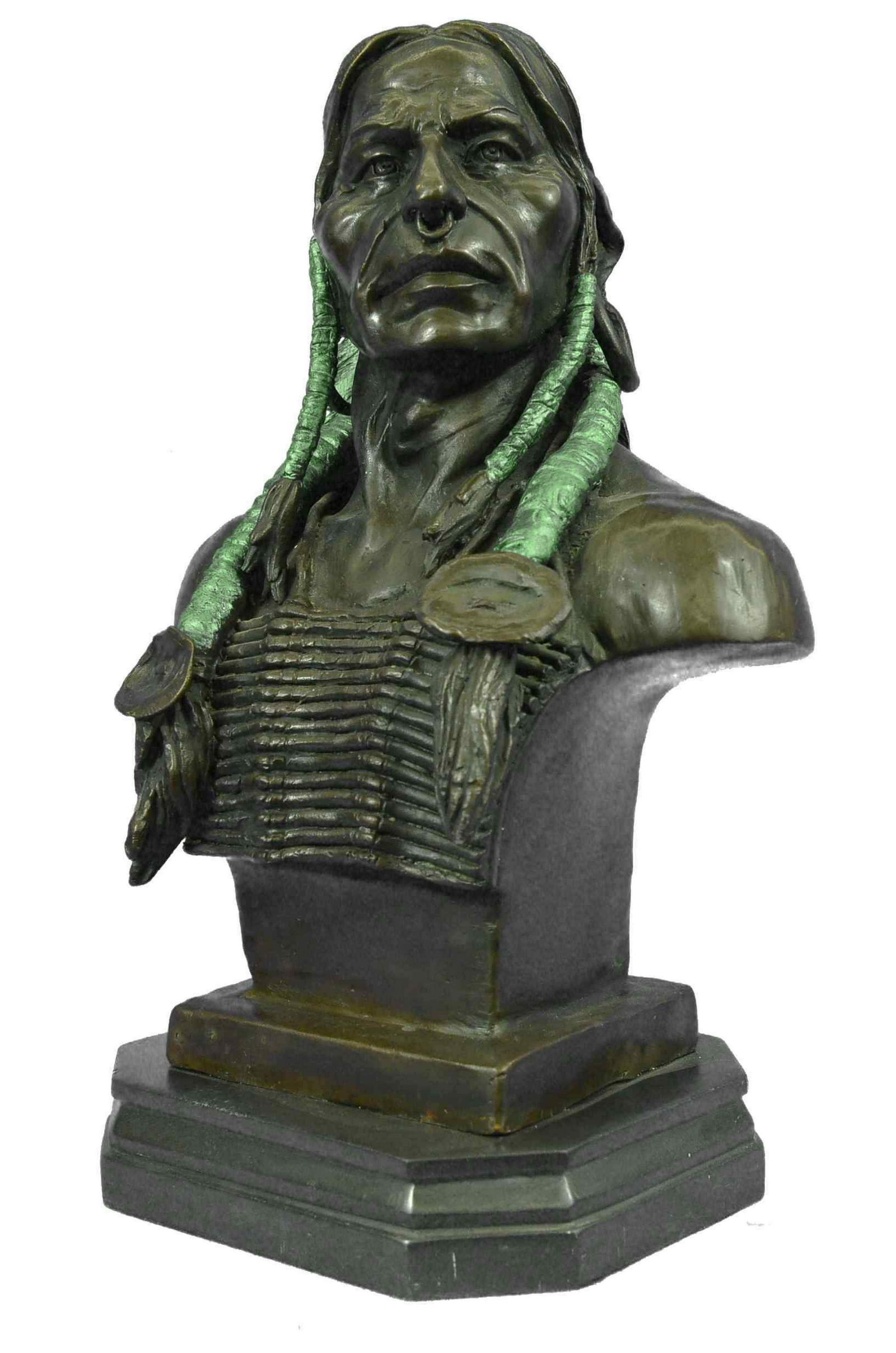 Milo Indian Chief Bronze Statue (#0897Q) on Mar 21, 2022 | Miami ...