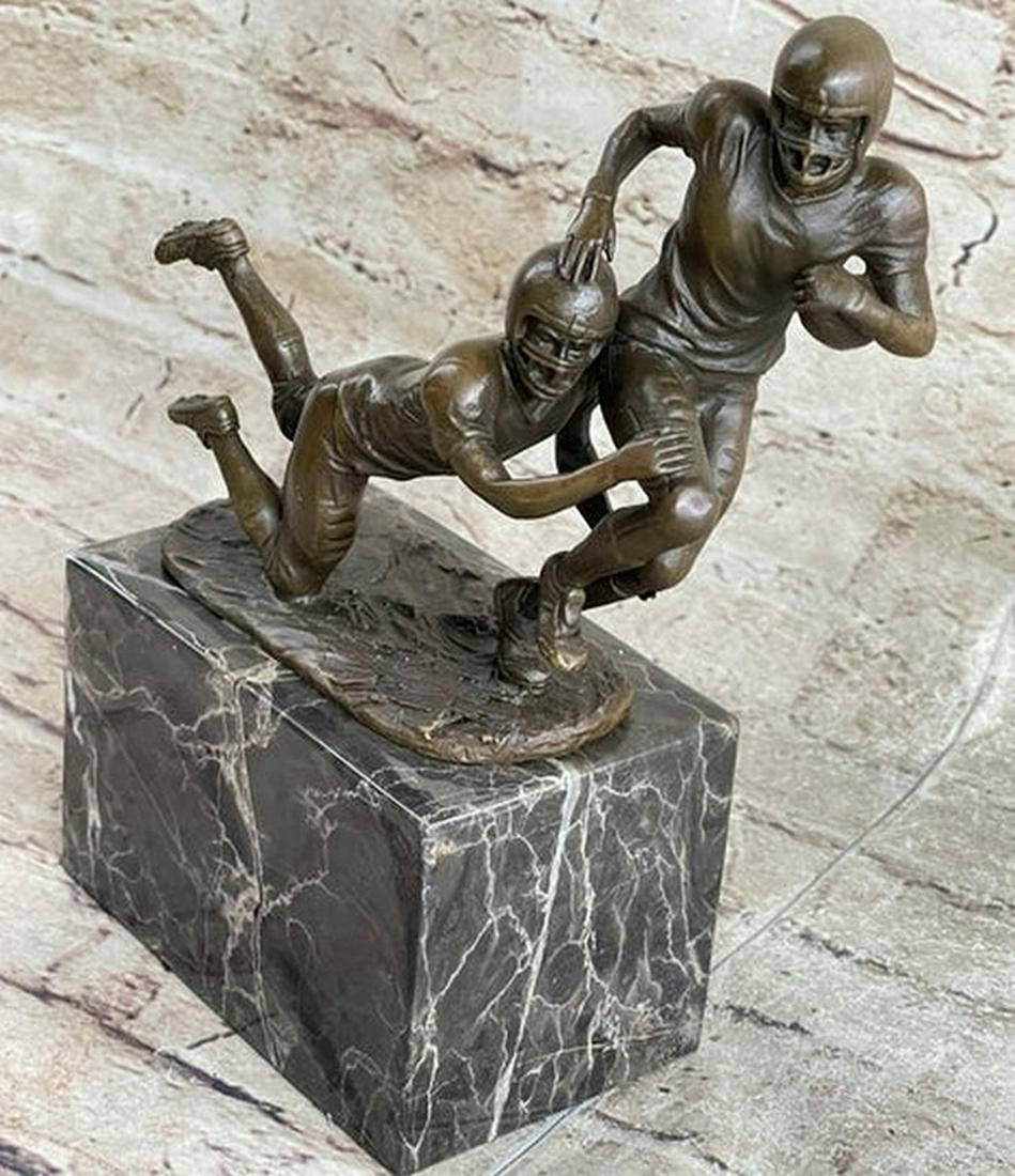 American Football Nfl Afl Athlete Bronze Sculpture Statue Trophy On ...