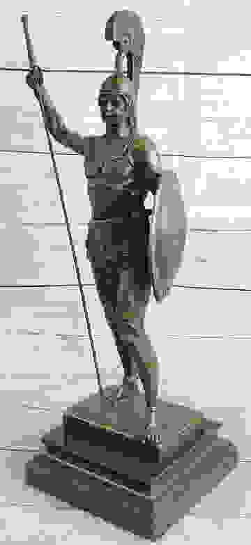 Greek Hero Achilles Warrior Bronze Sculpture Statue By Johannes Gotz ...