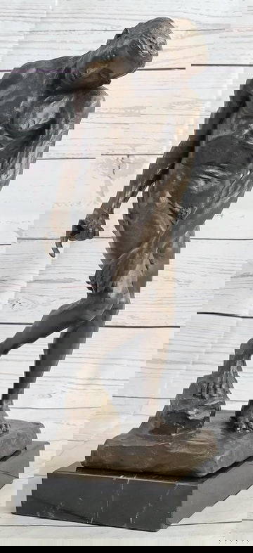 Age Of Bronze Adam By Auguste Rodin Bronze Statue Auction