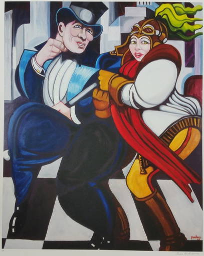 Pacheco Color Lithograph