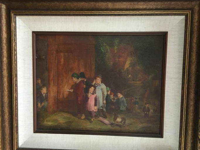 Vintage Wood Plaque Signer Work