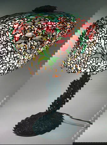 19: Outrageous Unique Leaded Glass Lamp