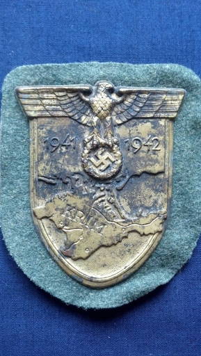 Nazi Krim Shield Ww2 German Uniform Insignia